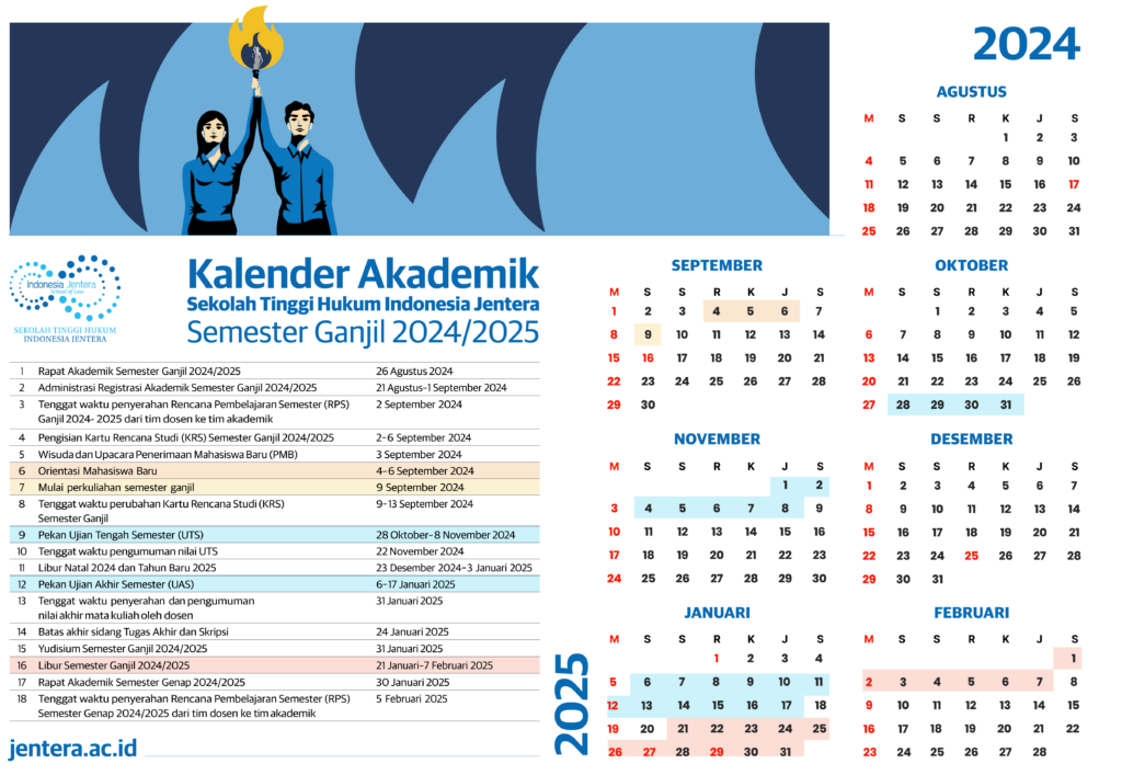 Kalender Akademik — STH Indonesia Jentera